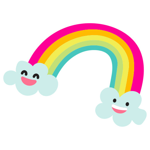 Happy Clouds Rainbow | Print & Cut File – CraftSmithco
