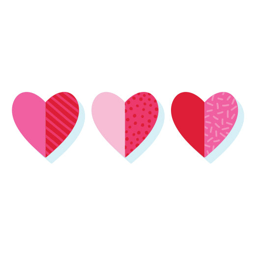 Three Hearts | Print & Cut File – CraftSmithco