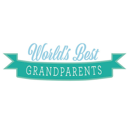 Worlds Best Grandparents World's Best Grandparents On Board Car Sign,