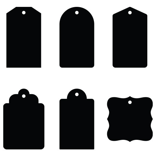 Assorted Basic Tags | Cut File – CraftSmithco