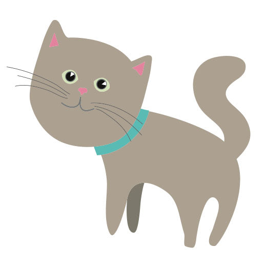 Gray Cat | Print & Cut File – CraftSmithco