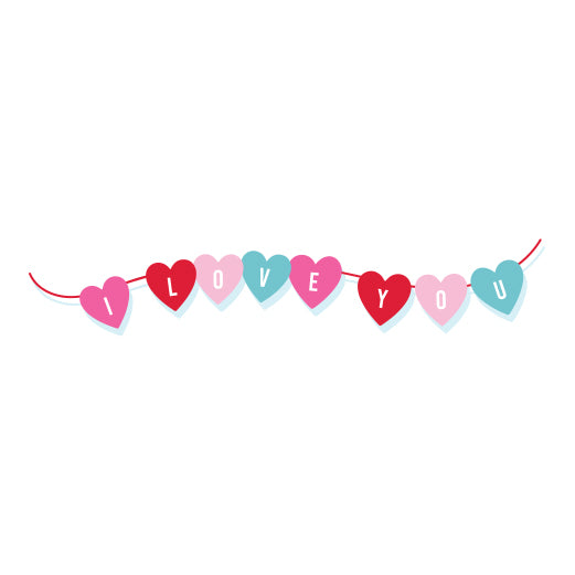 I Love You Banner | Print & Cut File – CraftSmithco