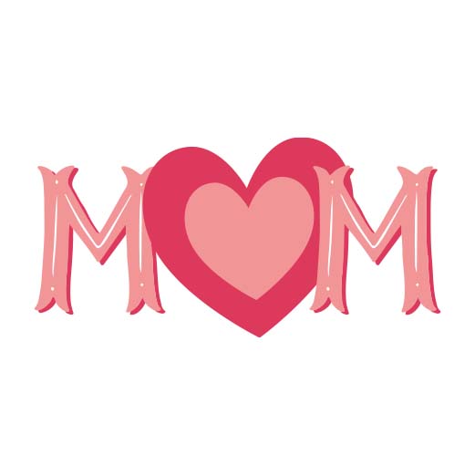 Mom Heart | Print & Cut File – CraftSmithco