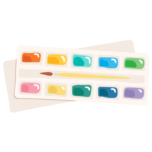 Paint Palette | Print & Cut File – CraftSmithco