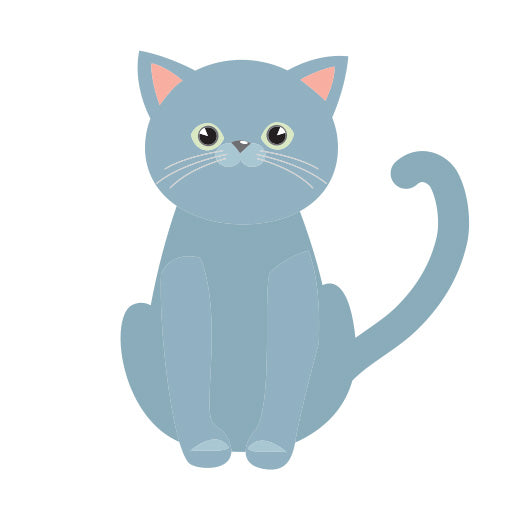 Russian Blue Cat | Print & Cut File – CraftSmithco