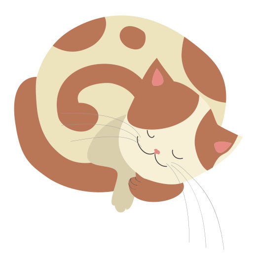 Sleeping Cat | Print & Cut File – CraftSmithco